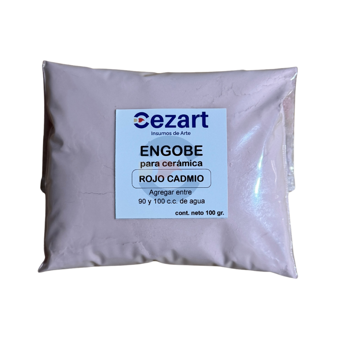 Engobe Rojo Cadmio E0035 100 gr - cezart.com.ar